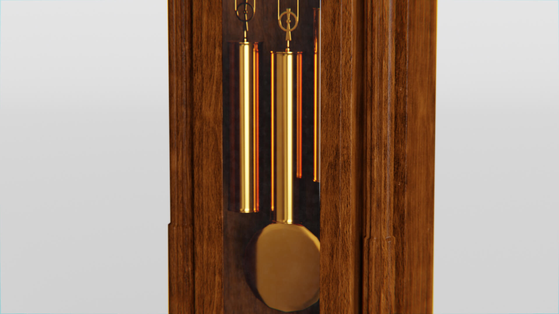 Grandfather Clock 3D Model by 3DHappy