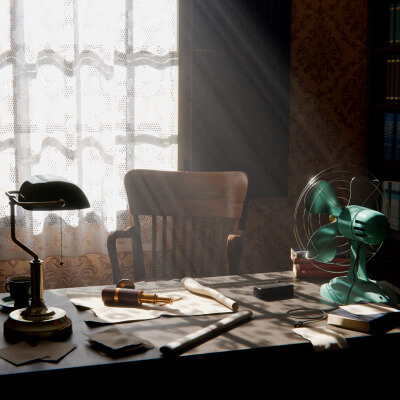 Old Office 3D Scene by 3DHappy