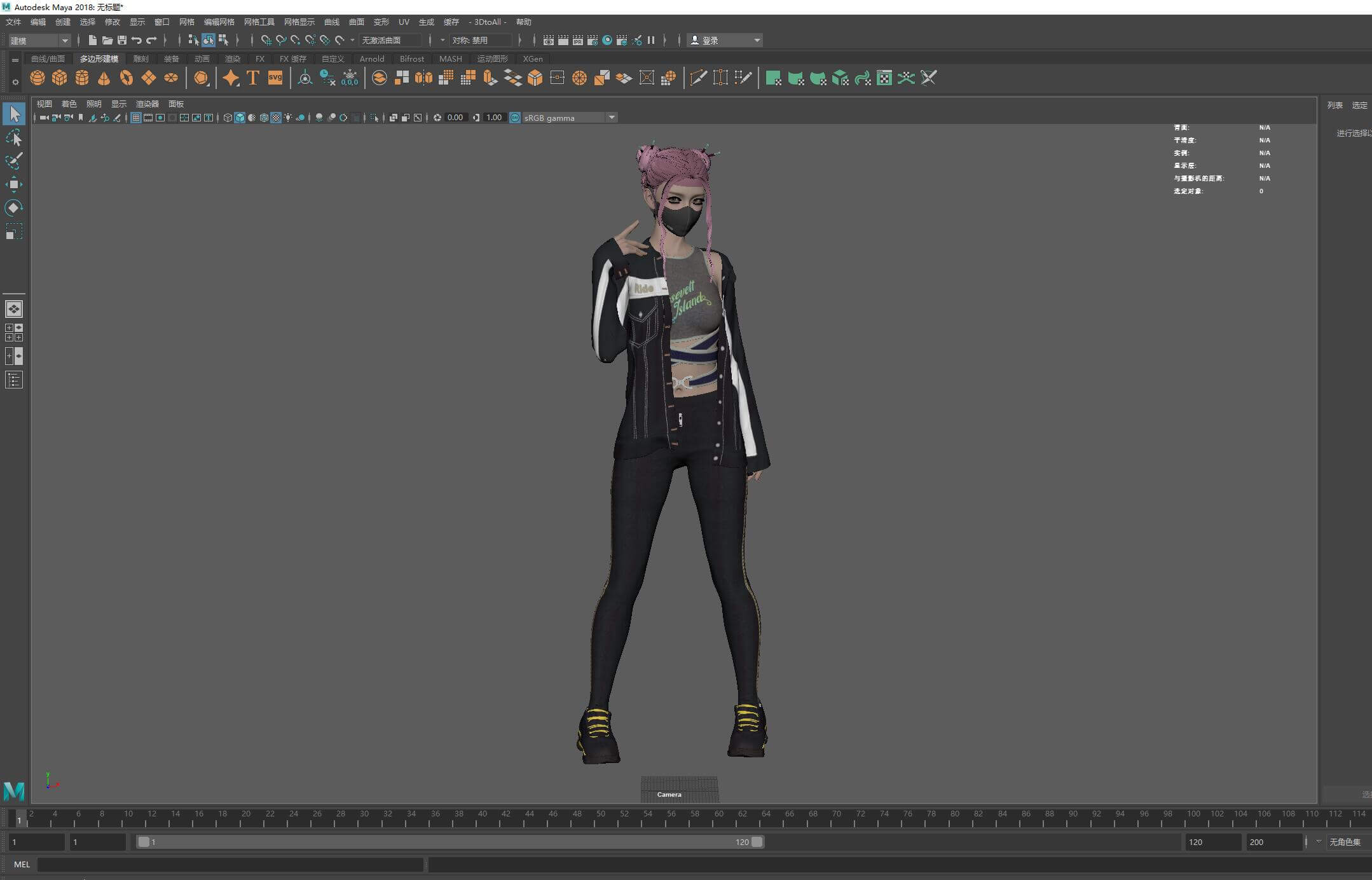 Woman Casual Standing With Pose 001 - Free 3D Model by 3DhumanJK
