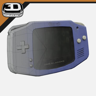 Nintendo Gameboy Advance - 3D Model by 3Digitalis