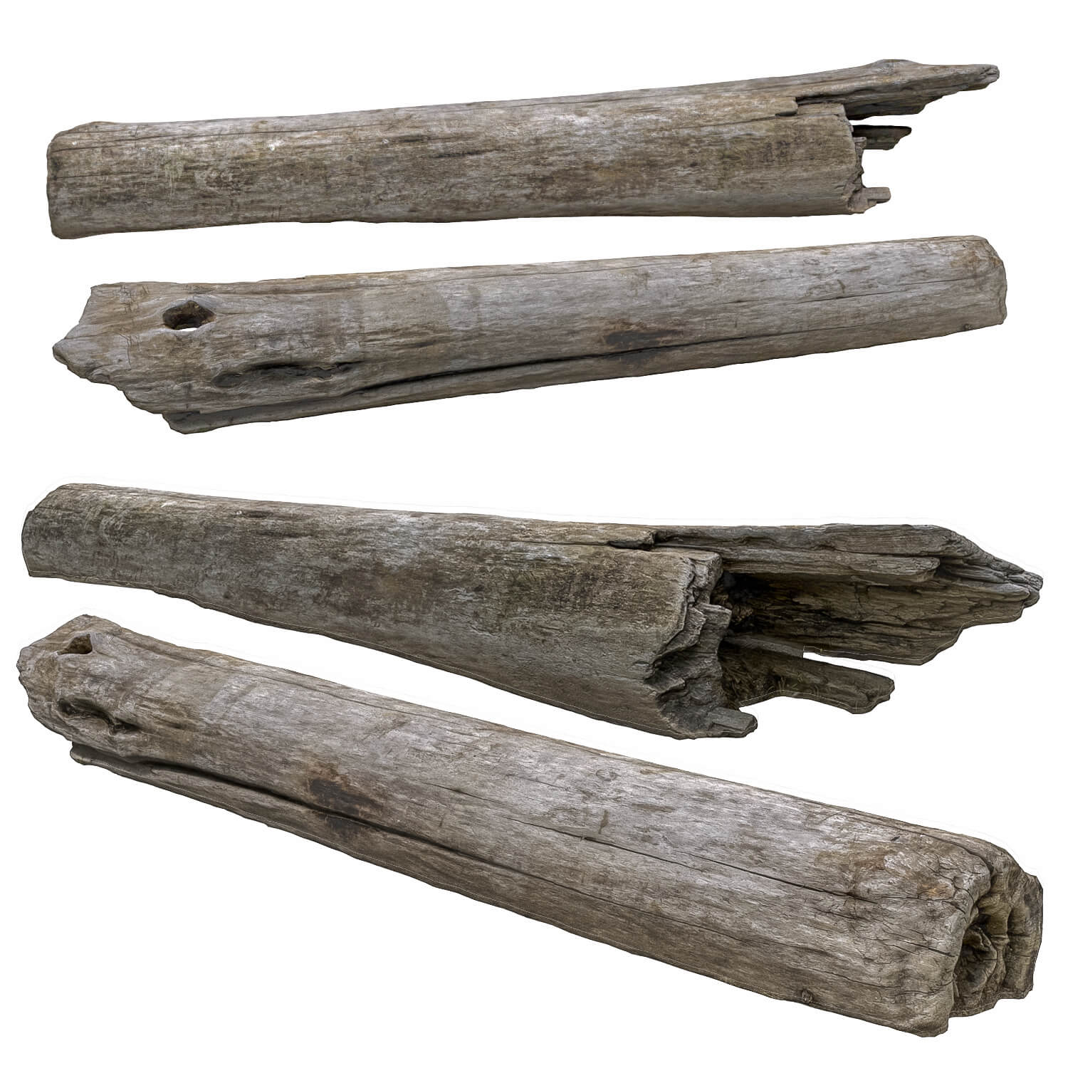 Old Wooden Log - 3D Model by 3Dimention