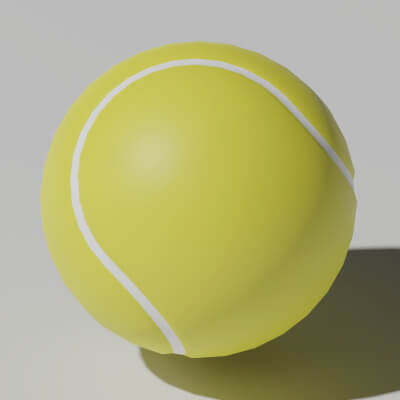 Standard Tennis Ball - Free 3D Model by 3dinventions