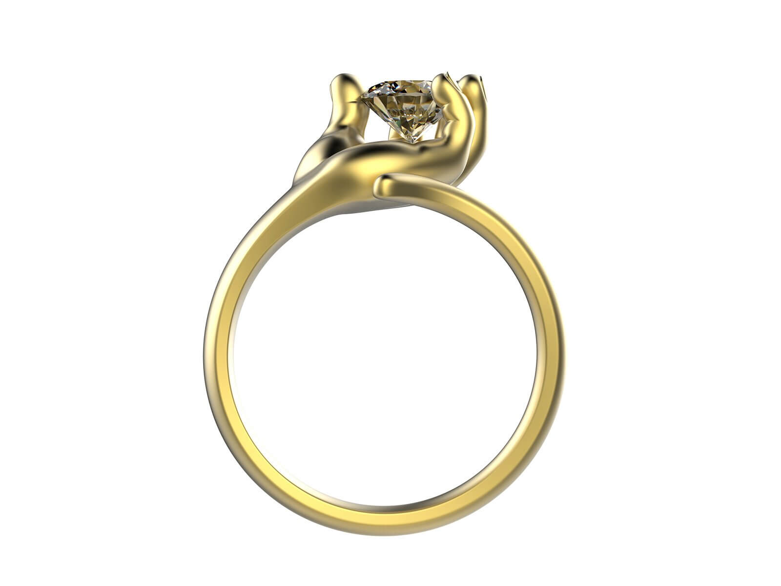 Baby Hand Shaped Ring 0031 V2 - 3D Model by 3djewelrysquad
