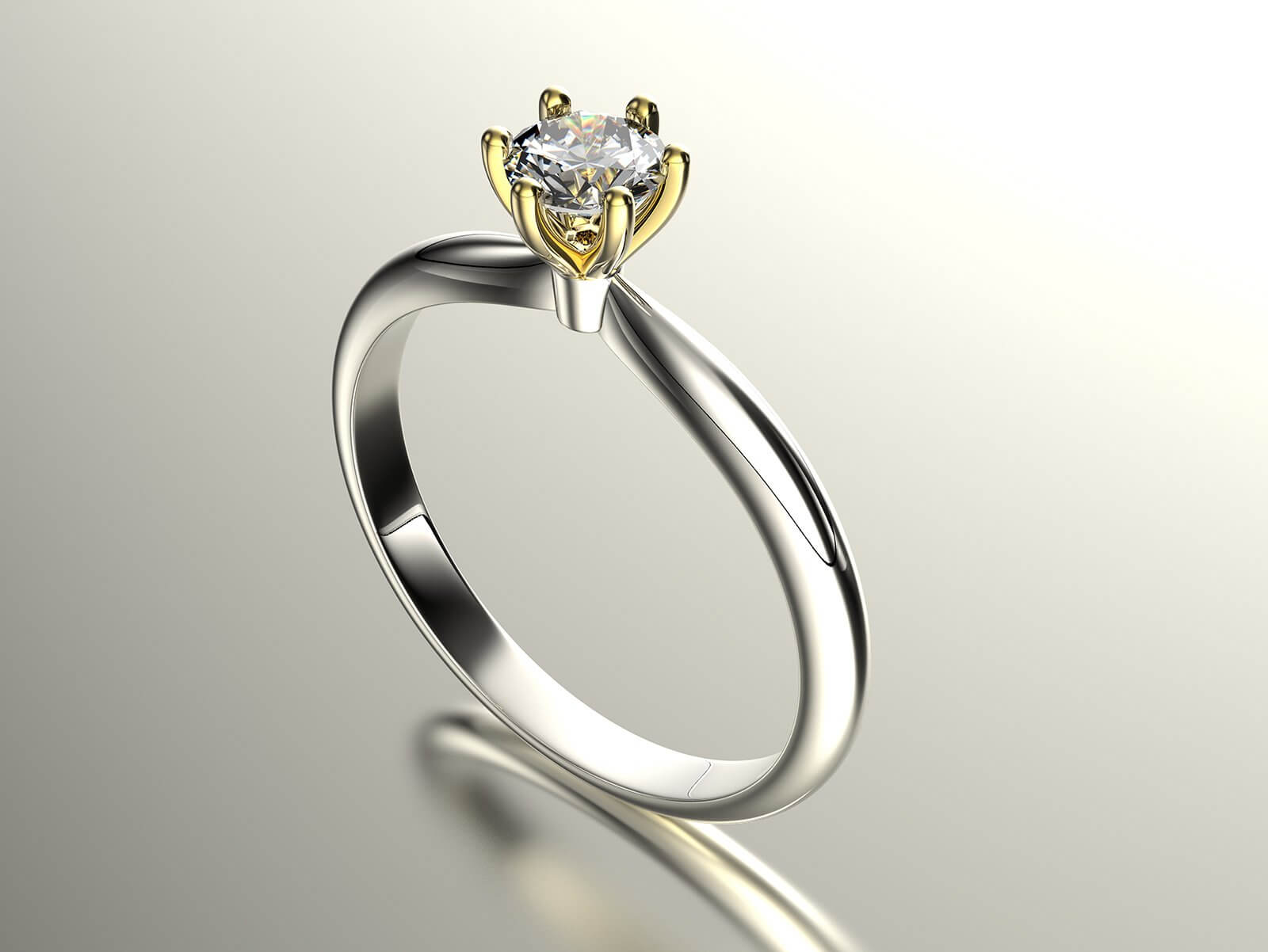 Engagement Ring with A Set of Sizes 0066 - 3D Model by 3djewelrysquad