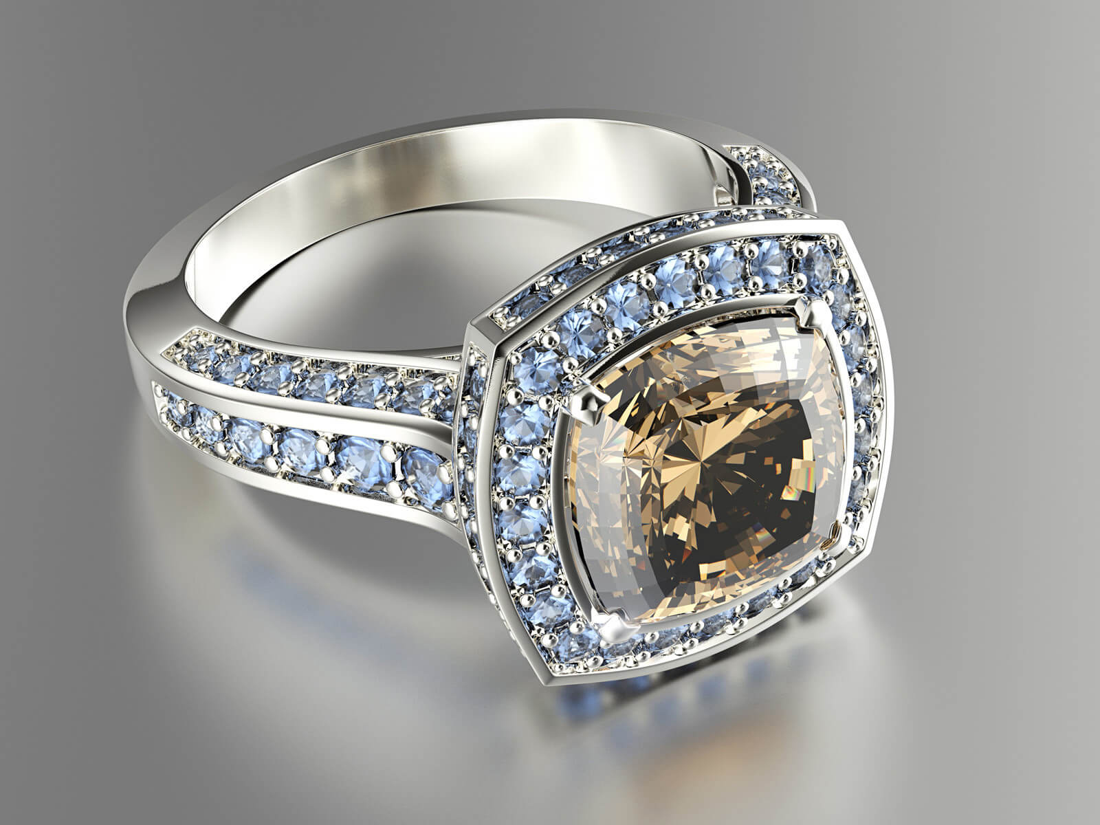 Engagement Ring 0091 - 3D Model by 3djewelrysquad