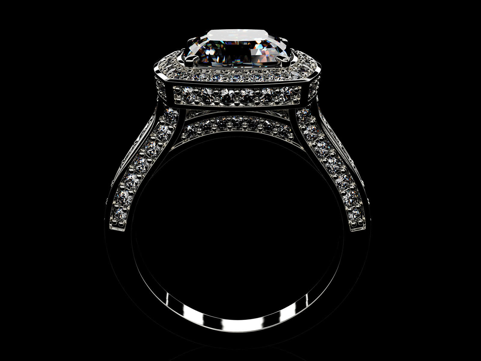 Engagement Ring 0091 - 3D Model by 3djewelrysquad