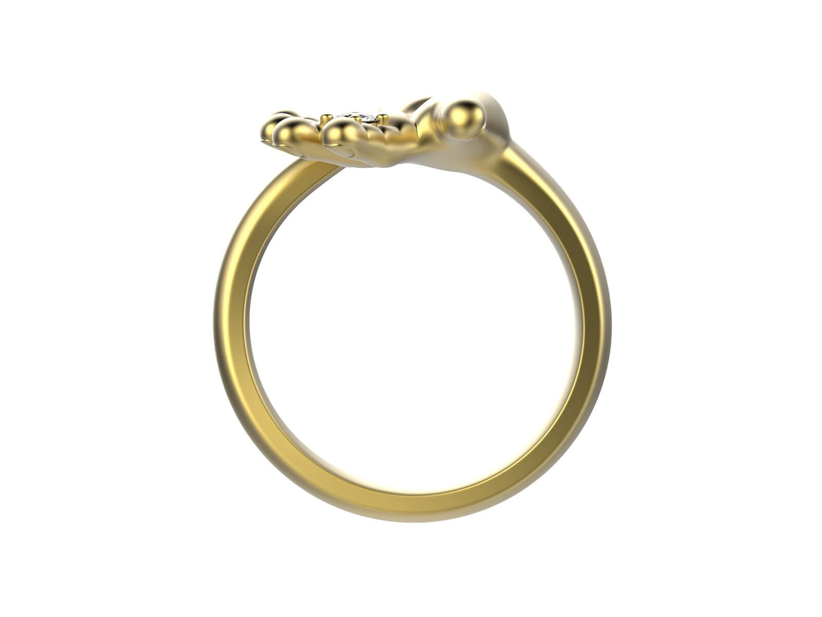 Hand Shaped Ring 0031 V1 - 3D Model by 3djewelrysquad