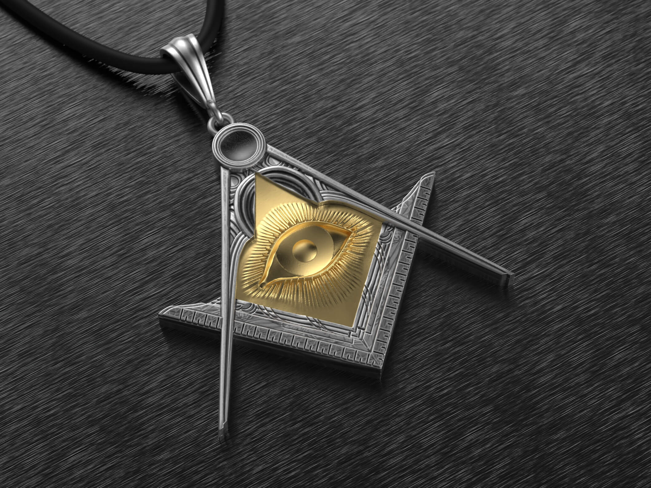 Jewelery Pendant With Eye Masonic Symbol 0319 Stl 3Dm FBX - 3D Model by ...
