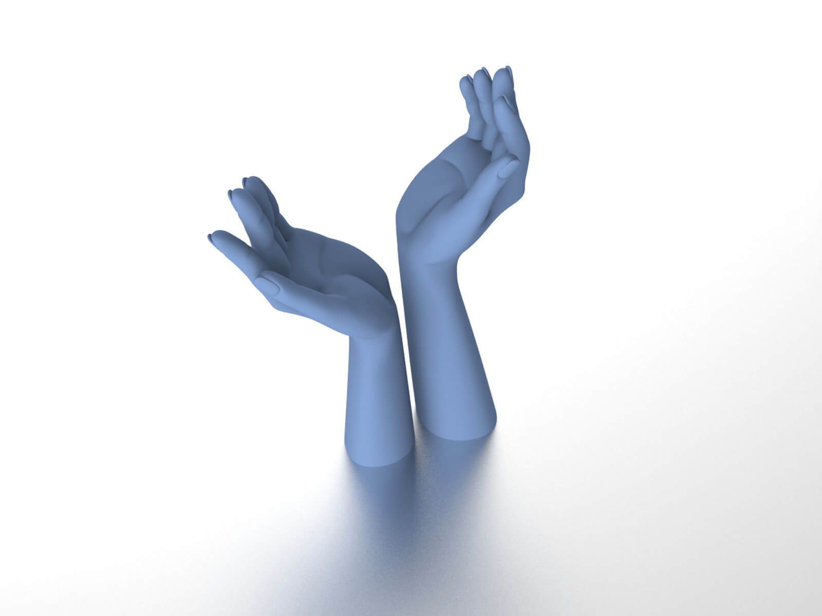 Raised Hands 0185 - 3D Model by 3djewelrysquad