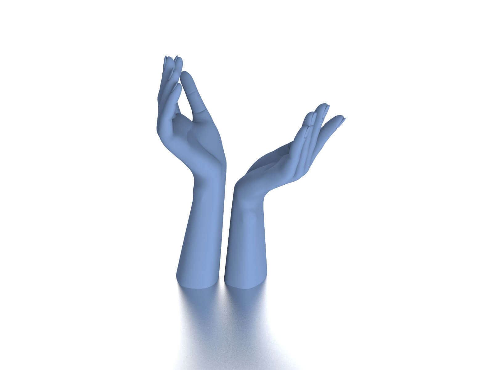 Raised Hands 0185 - 3D Print Model by 3djewelrysquad