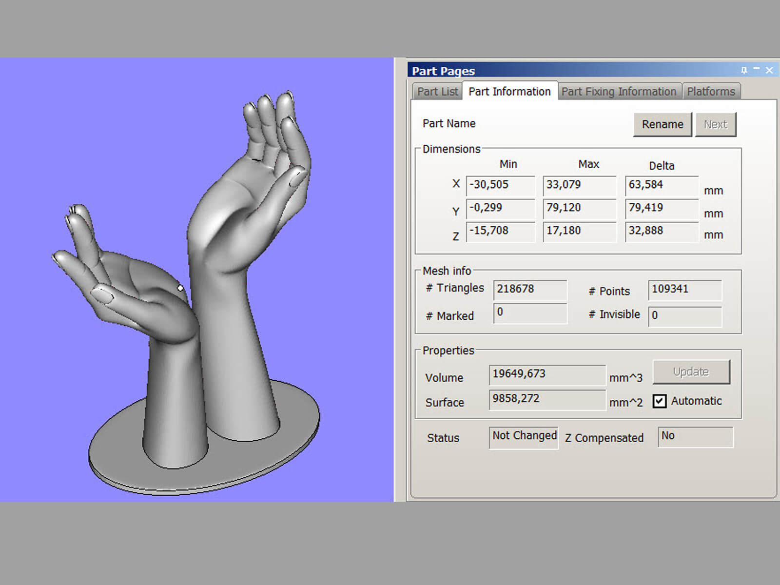 Raised Hands 0185 - 3D Print Model by 3djewelrysquad