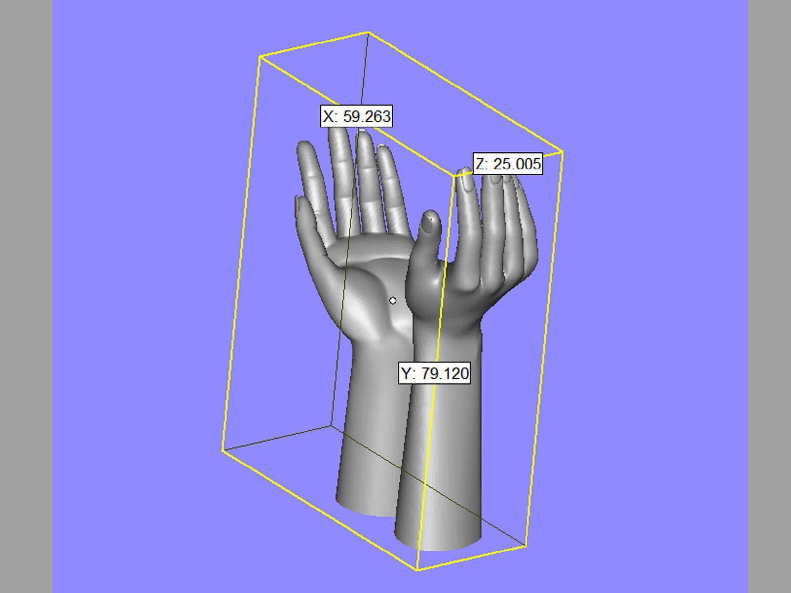 Raised Hands 0185 - 3D Model by 3djewelrysquad
