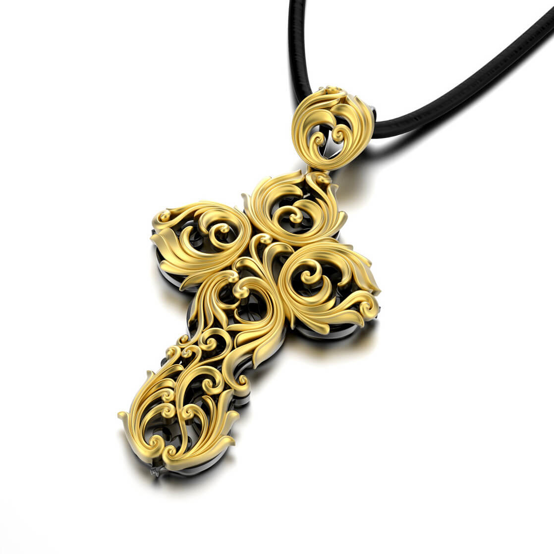 Stylized Cross 0159 - 3D Model by 3djewelrysquad