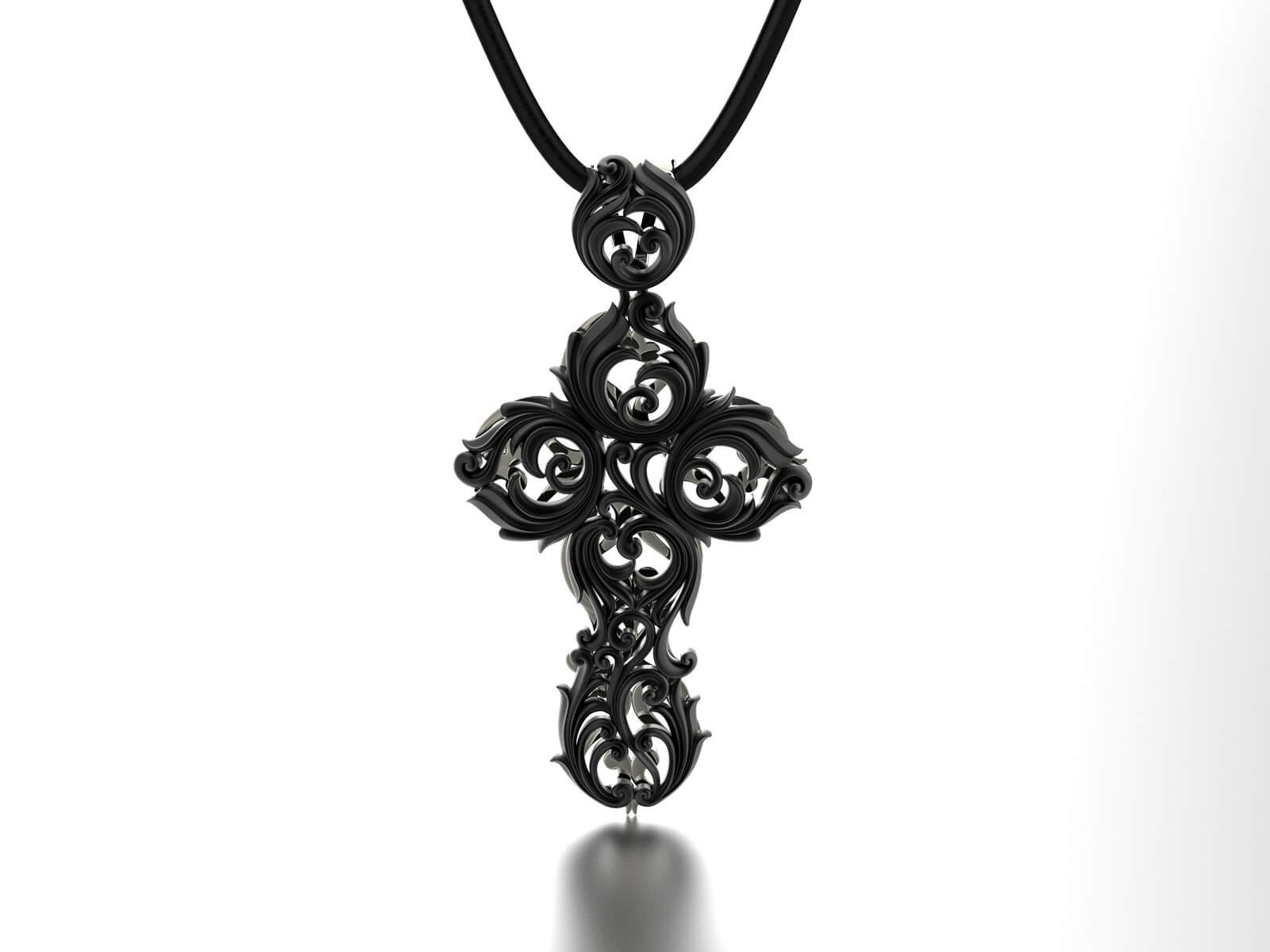 Stylized Cross 0159 - 3D Model by 3djewelrysquad