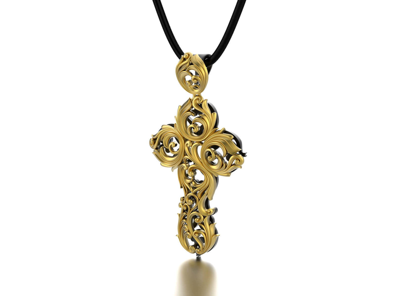 Stylized Cross 0159 - 3D Model by 3djewelrysquad