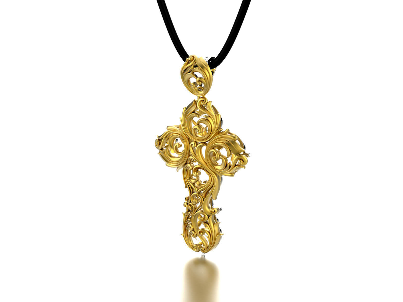 Stylized Cross 0159 - 3D Model by 3djewelrysquad