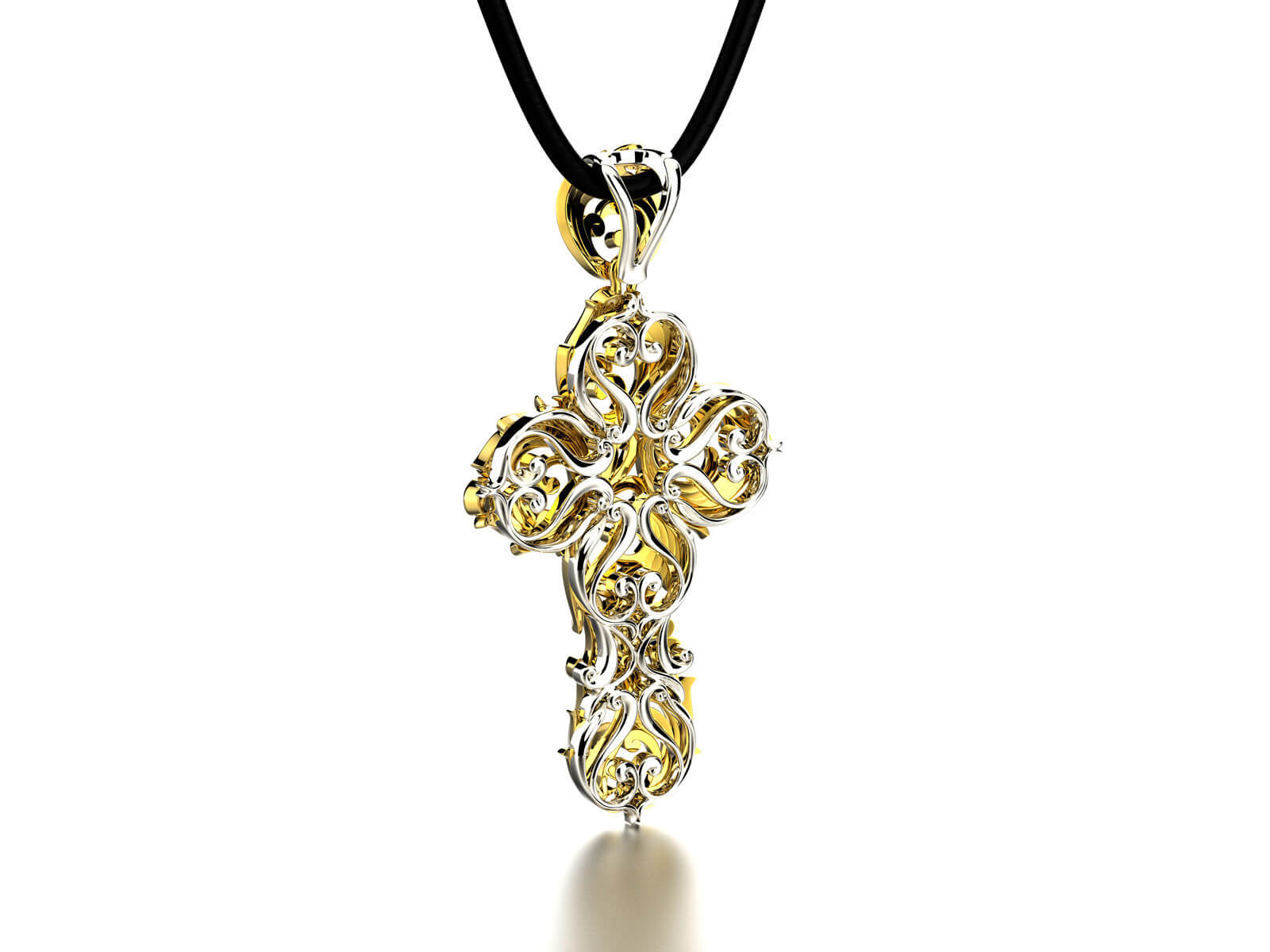 Stylized Cross 0159 - 3D Model by 3djewelrysquad