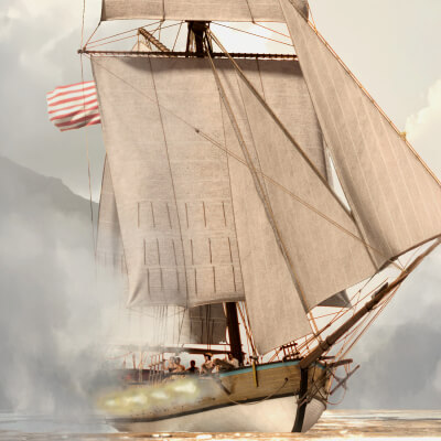 Armed Virginia Sloop - Daz Content by 3djoji