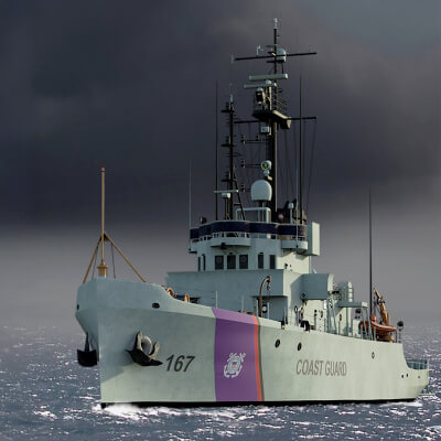 Coastguard Cutter - Daz Content by 3djoji