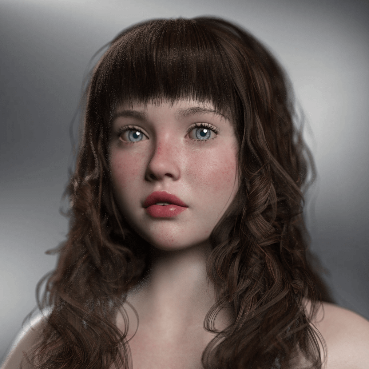 3DKing Lidia Character with Extras for Genesis 8 Female 3D Render