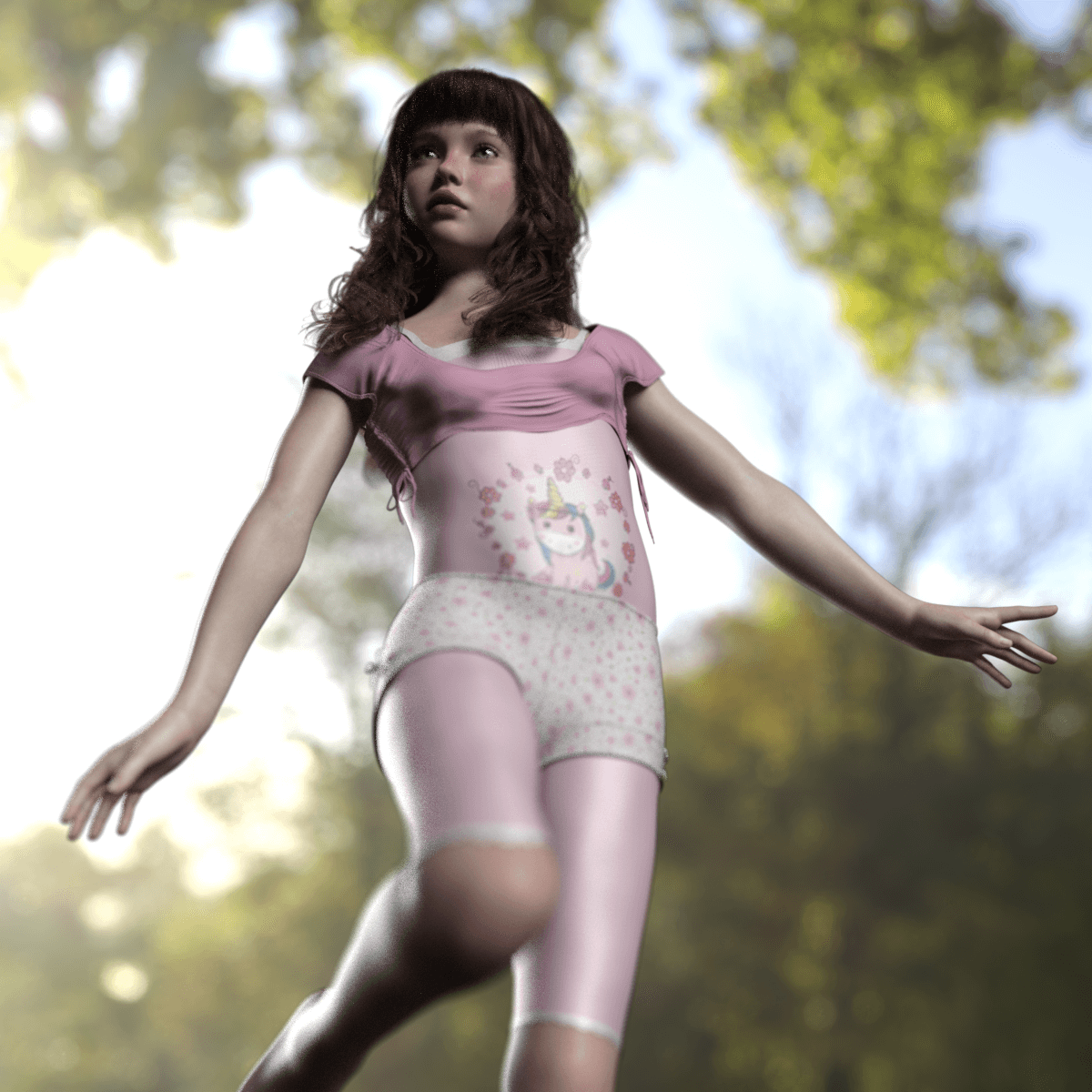 3DKing Lydia Character with Extras for Genesis 8 Female 3D Render