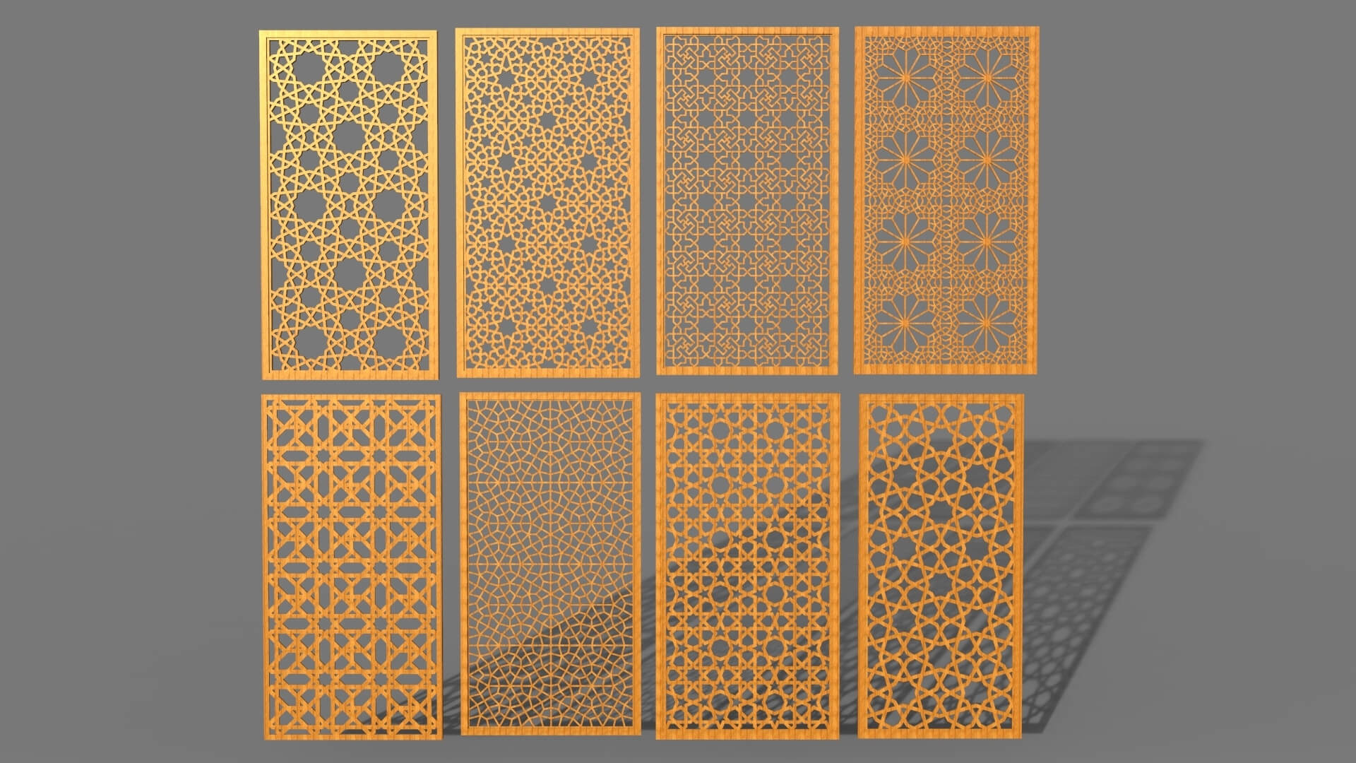 Islamic Panels Pack - 3D Print Model by 3DKingX