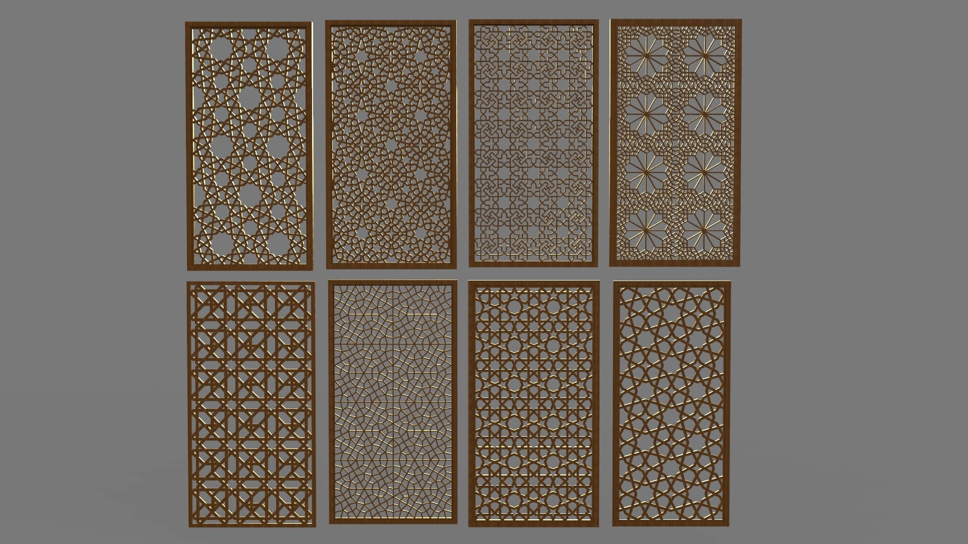 Islamic Panels Pack - 3D Print Model by 3DKingX