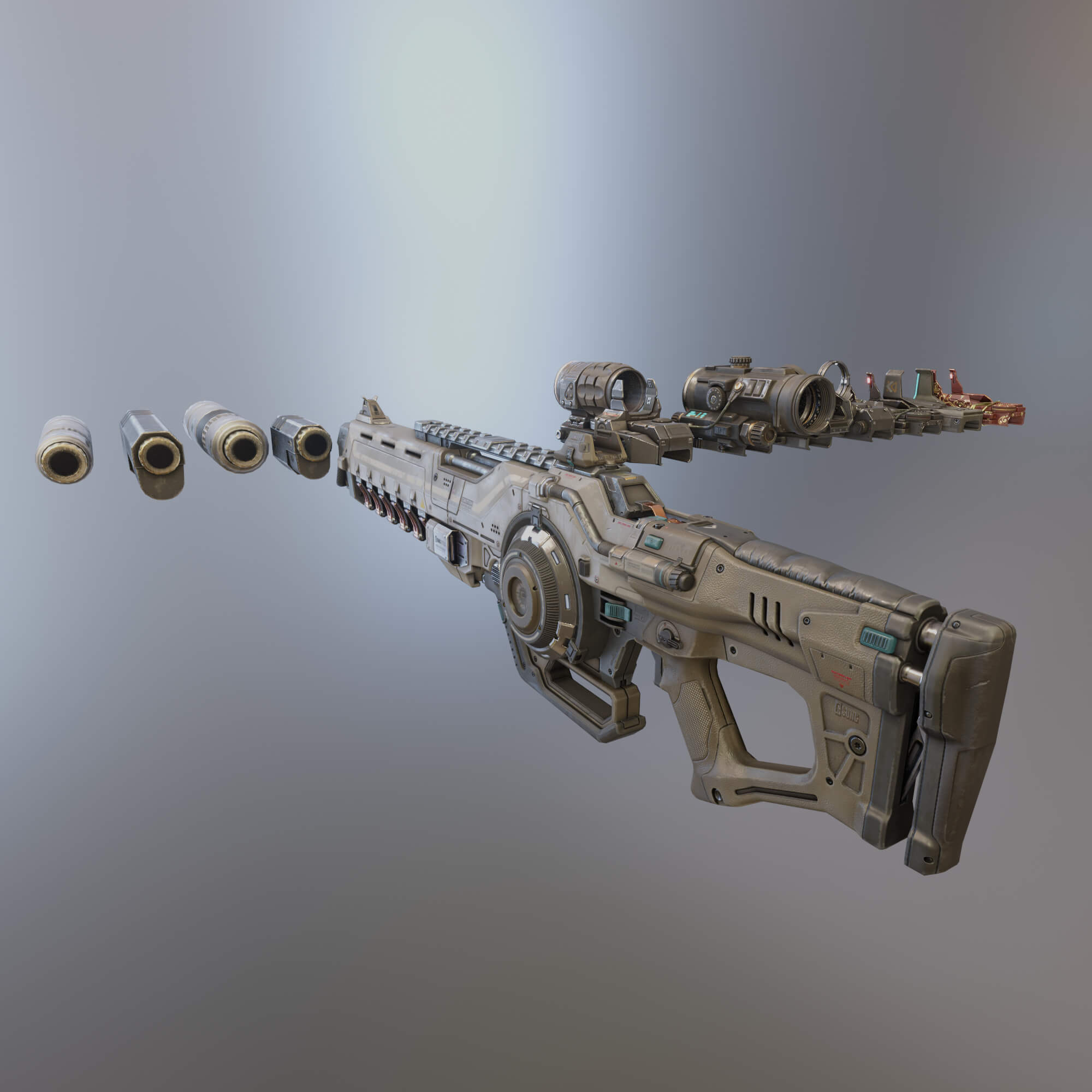 Nemesis Burst AR - 3D Model by 3DLIQUAD