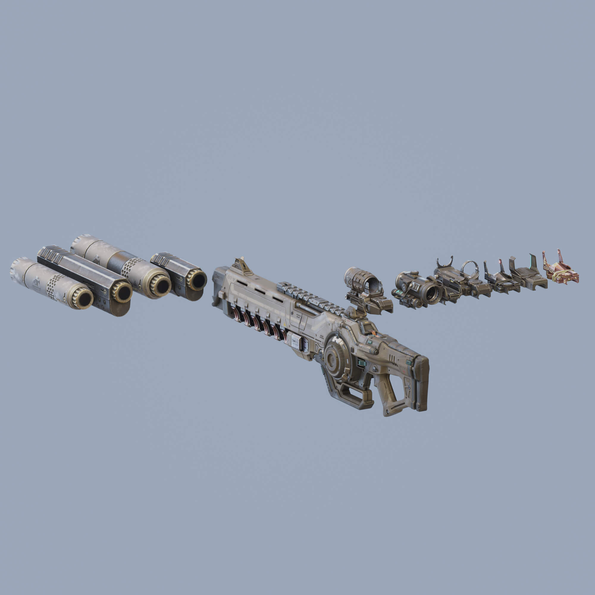 Nemesis Burst AR - 3D Model by 3DLIQUAD