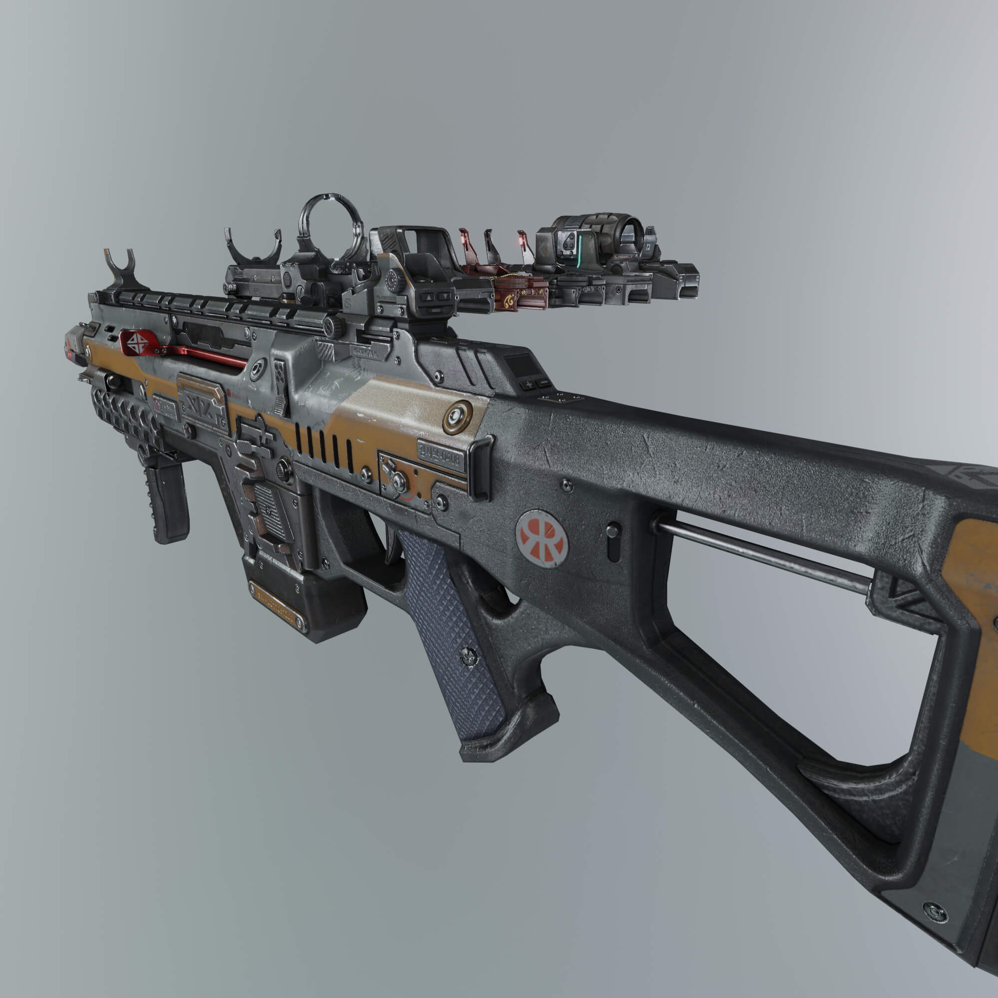 C.a.r. SMG for Blender - 3D Model by 3DLIQUAD