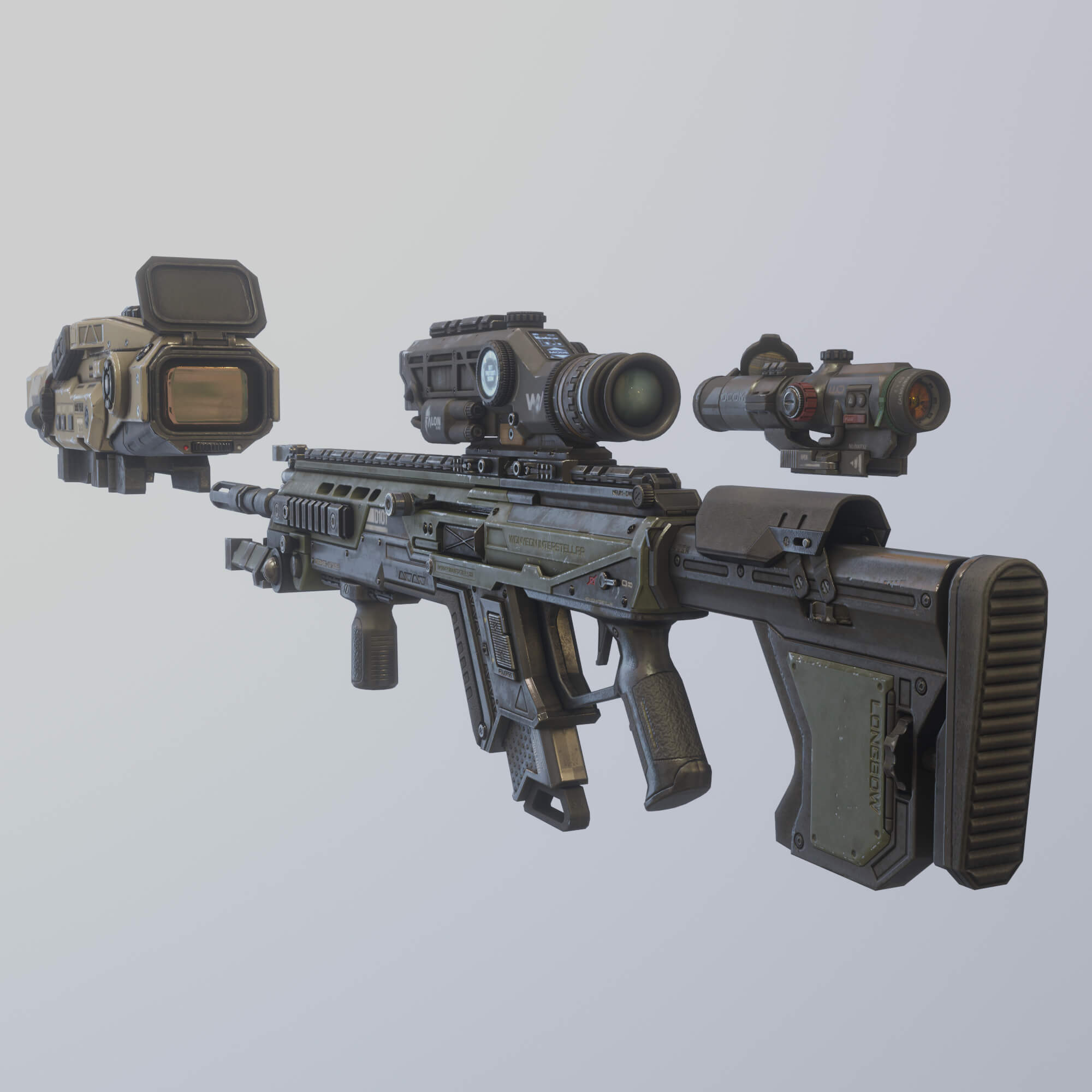 Longbow Dmr for Blender - 3D Model by 3DLIQUAD