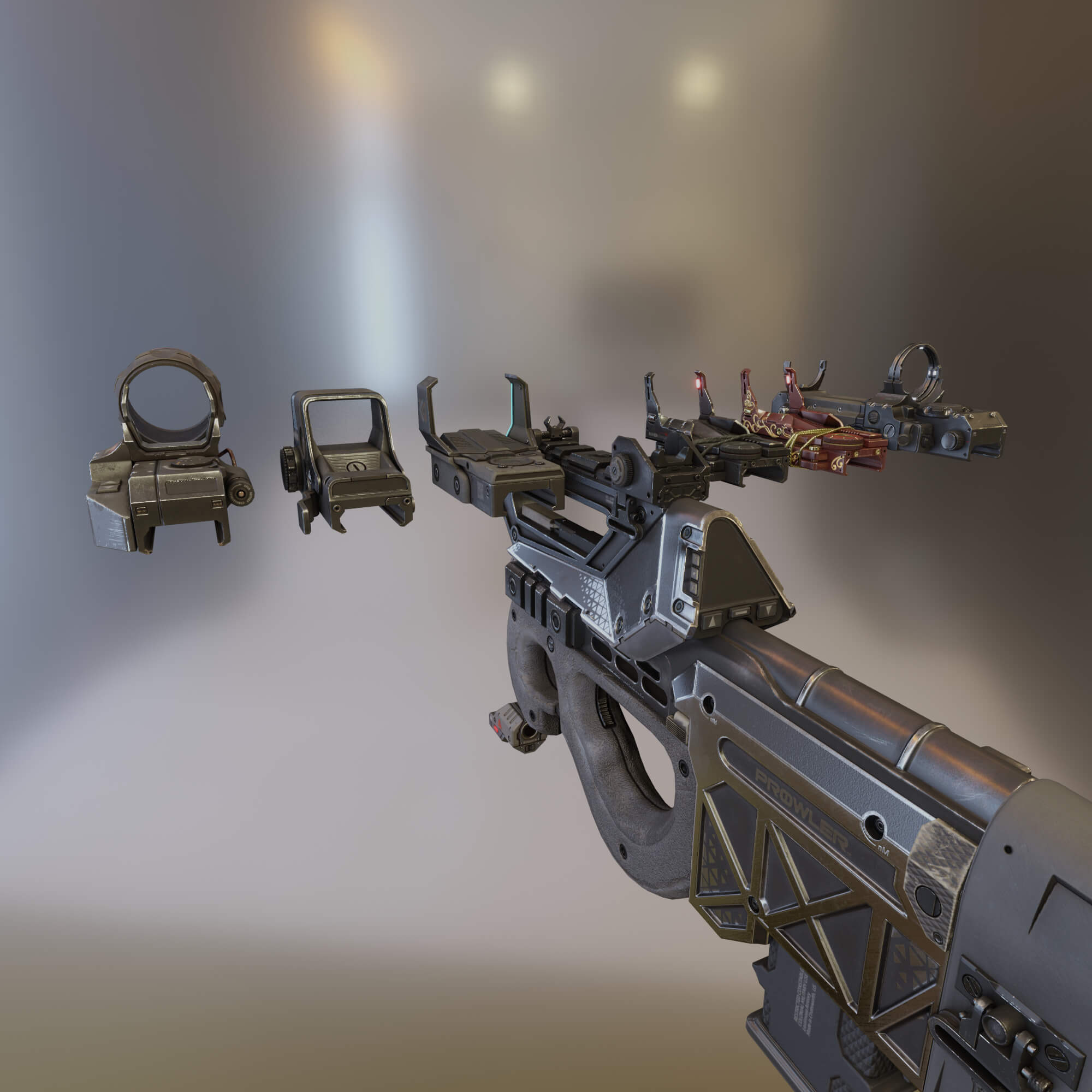 Prowler SMG for Blender - 3D Model by 3DLIQUAD