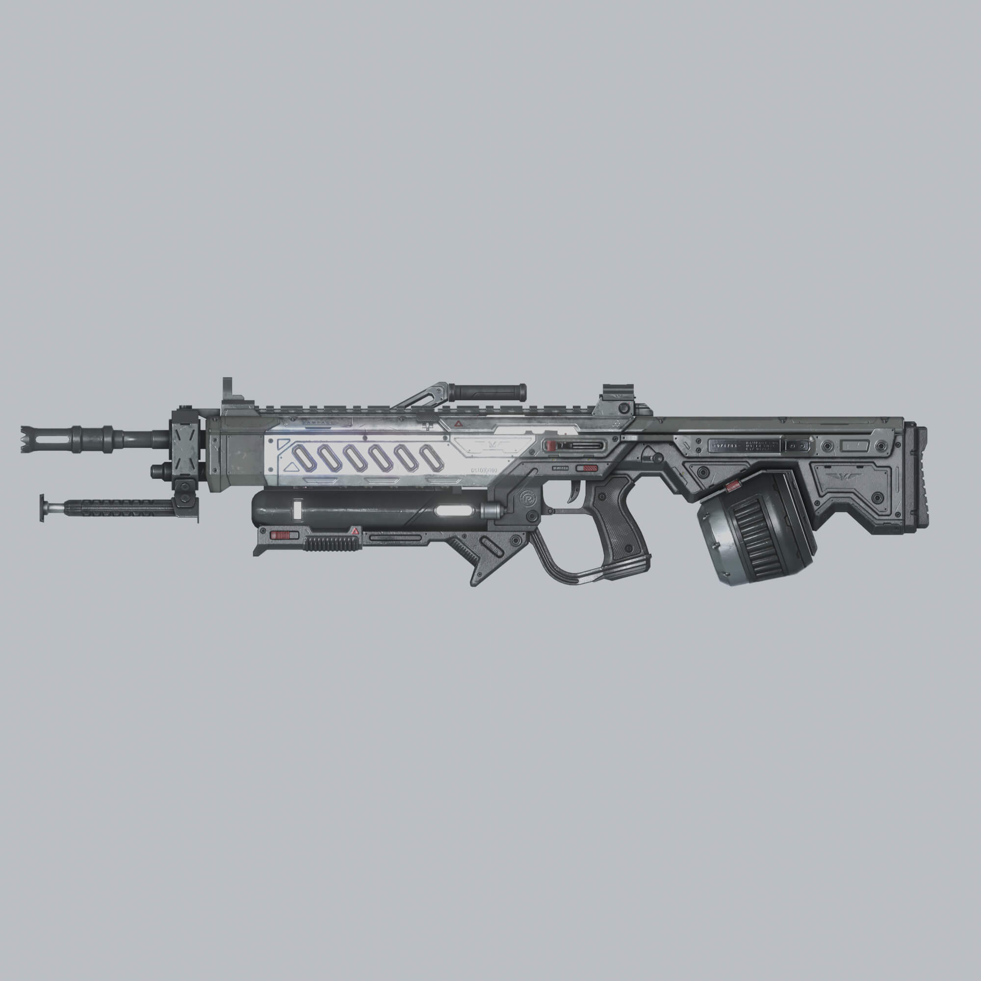 Rampage Lmg for Blender - 3D Model by 3DLIQUAD