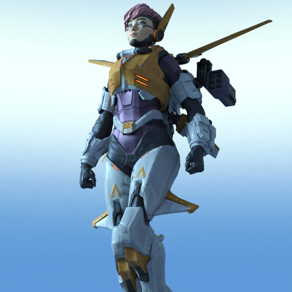 Valkyrie Titan Tested Outfit for Genesis 8 Female - Daz Content by 3DLIQUAD