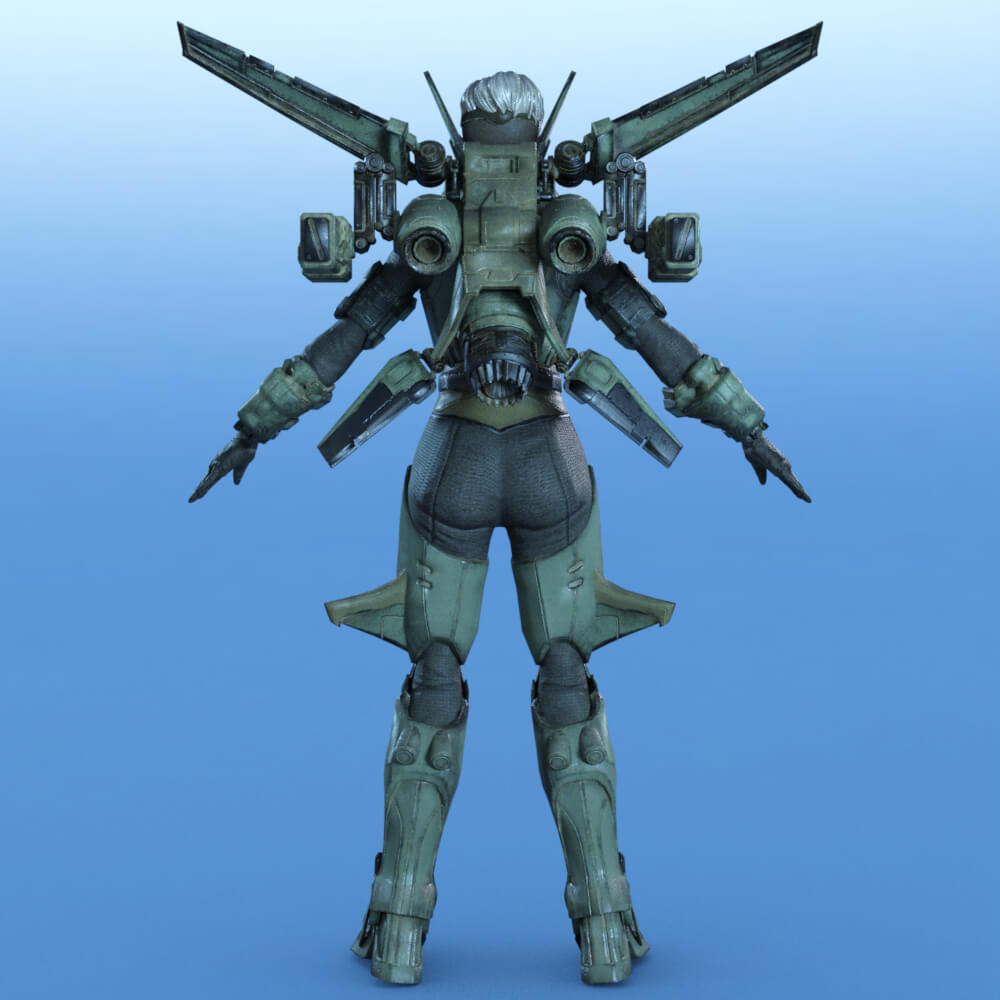 Valkyrie Titan Tested Outfit for Genesis 8 Female - Daz Content by 3DLIQUAD