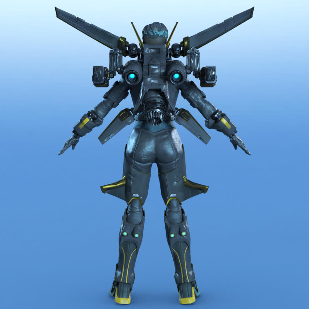 Valkyrie Titan Tested Outfit for Genesis 8 Female - Daz Content by 3DLIQUAD