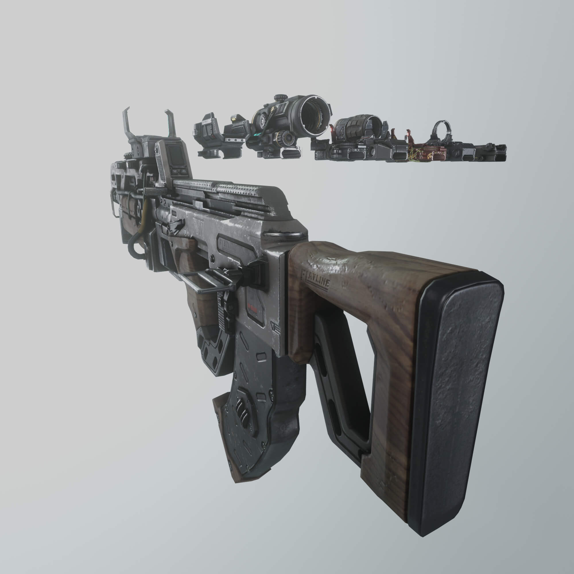 VK-47 Flatline 3D Model by 3DLIQUAD