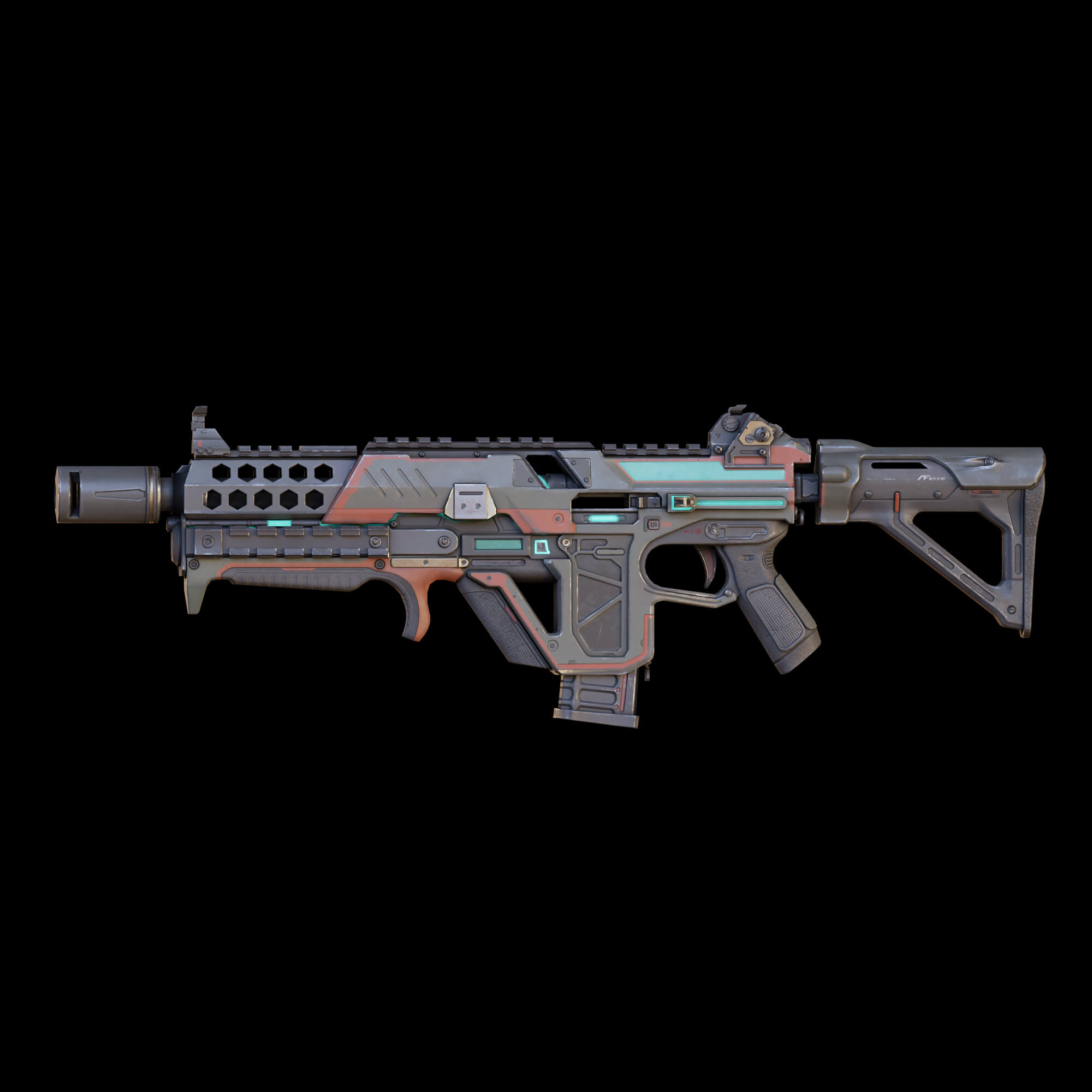 Volt SMG for Blender - 3D Model by 3DLIQUAD