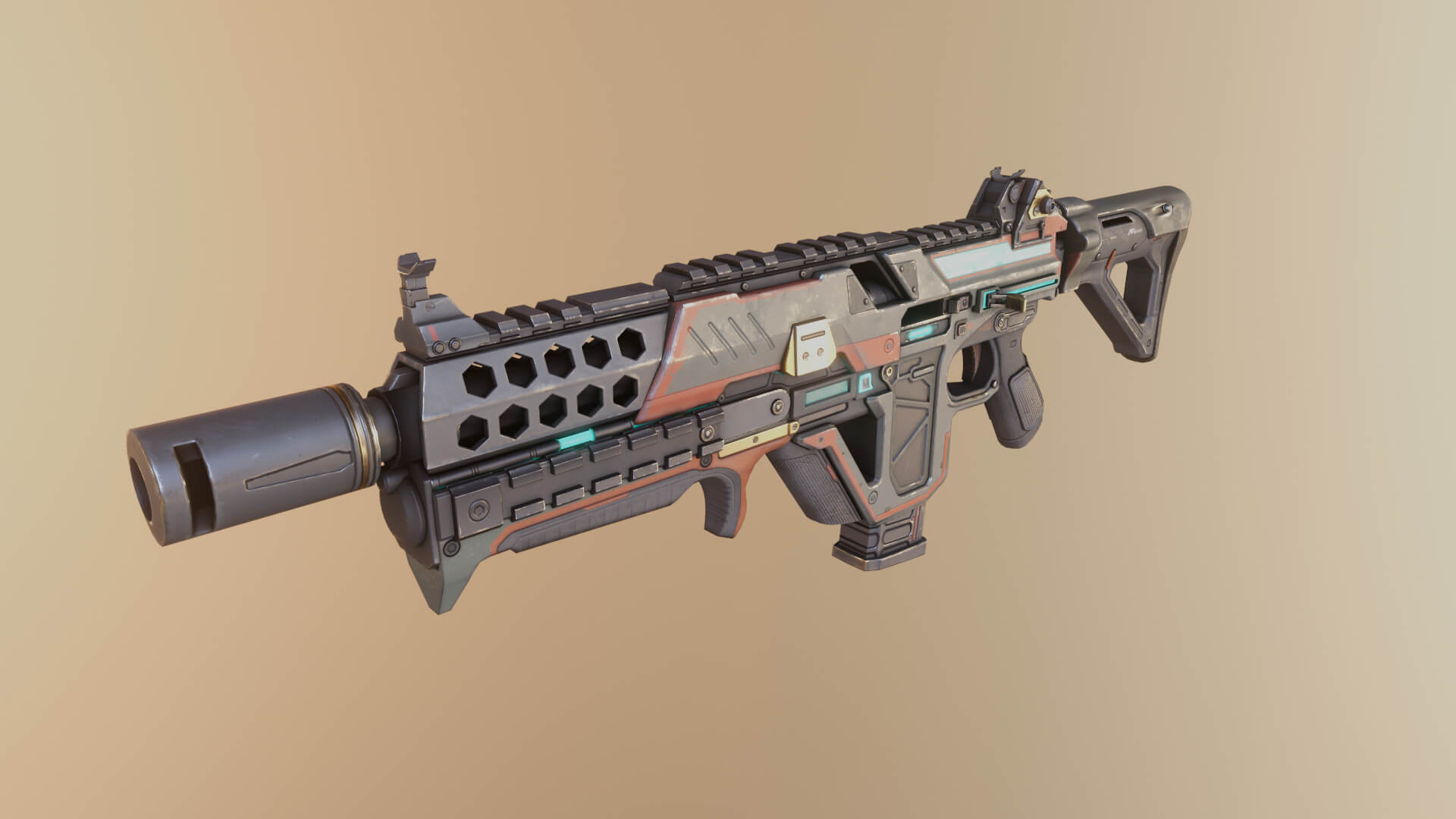 Volt SMG for Blender - 3D Model by 3DLIQUAD