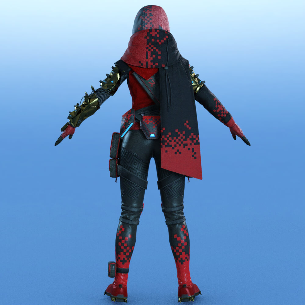 Wraith Void Prowler Outfit for Genesis 8 Female - Daz Content by 3DLIQUAD
