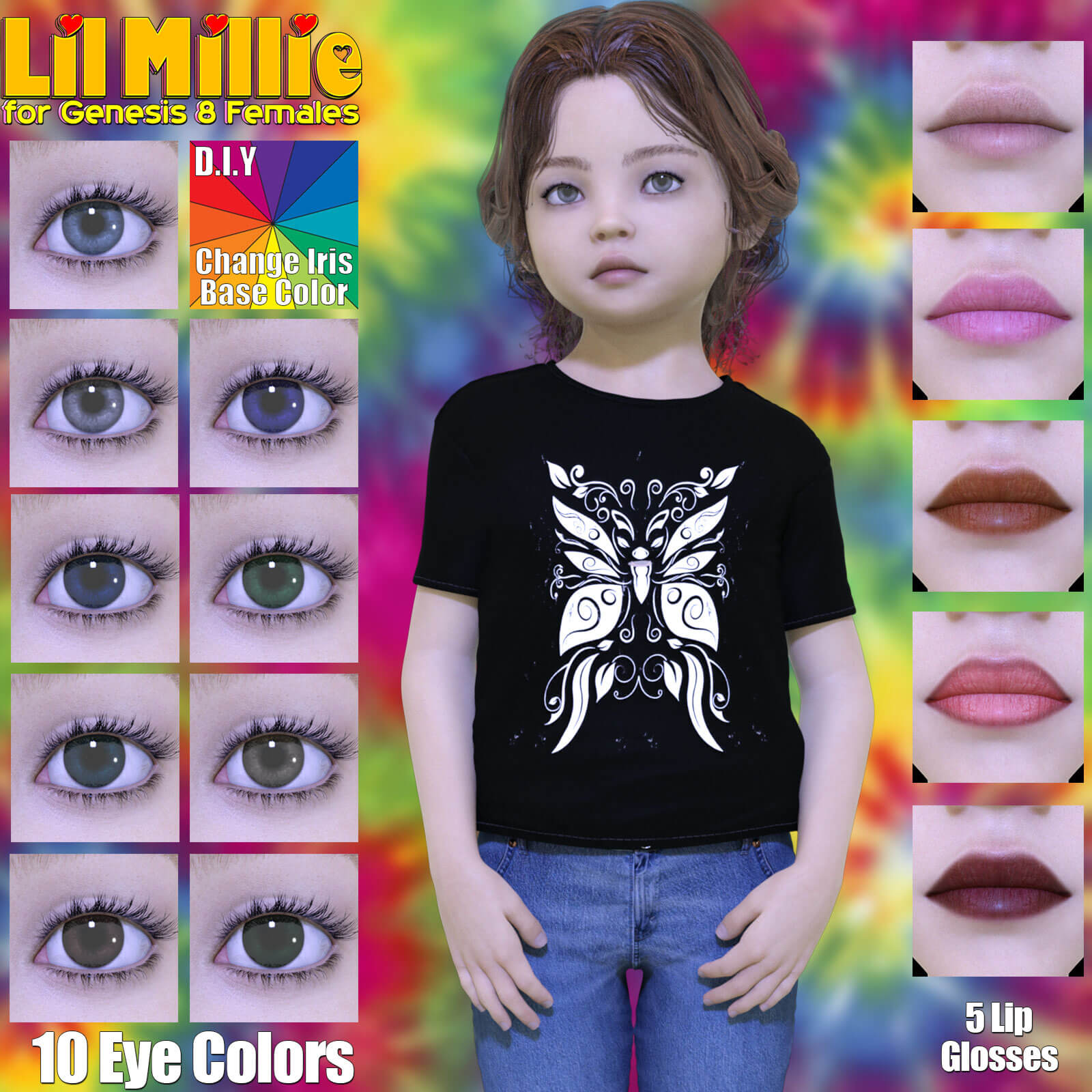 Lil Millie for Genesis 8 Females Redux - Daz Content by 3DLoki