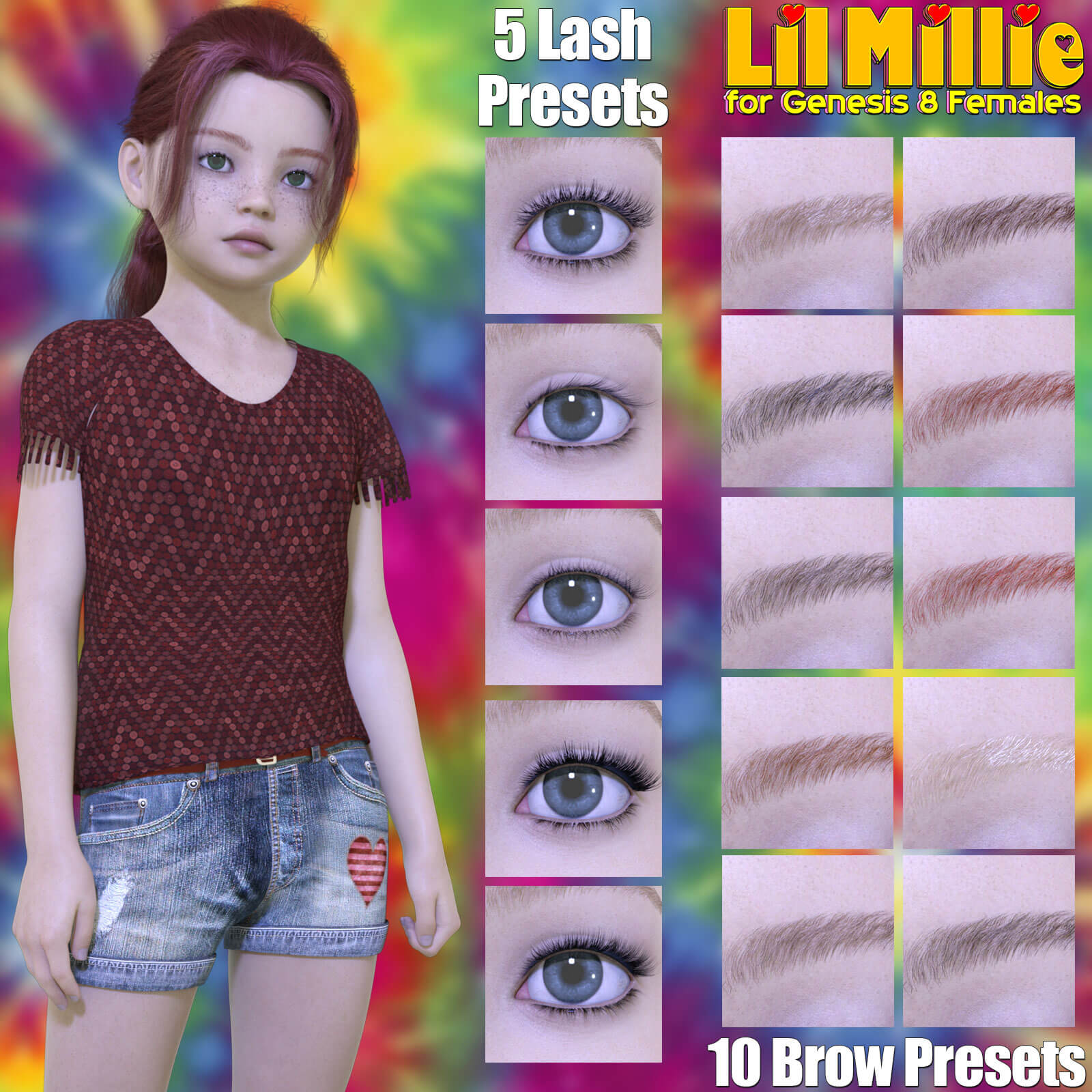 Lil Millie for Genesis 8 Females Redux - Daz Content by 3DLoki