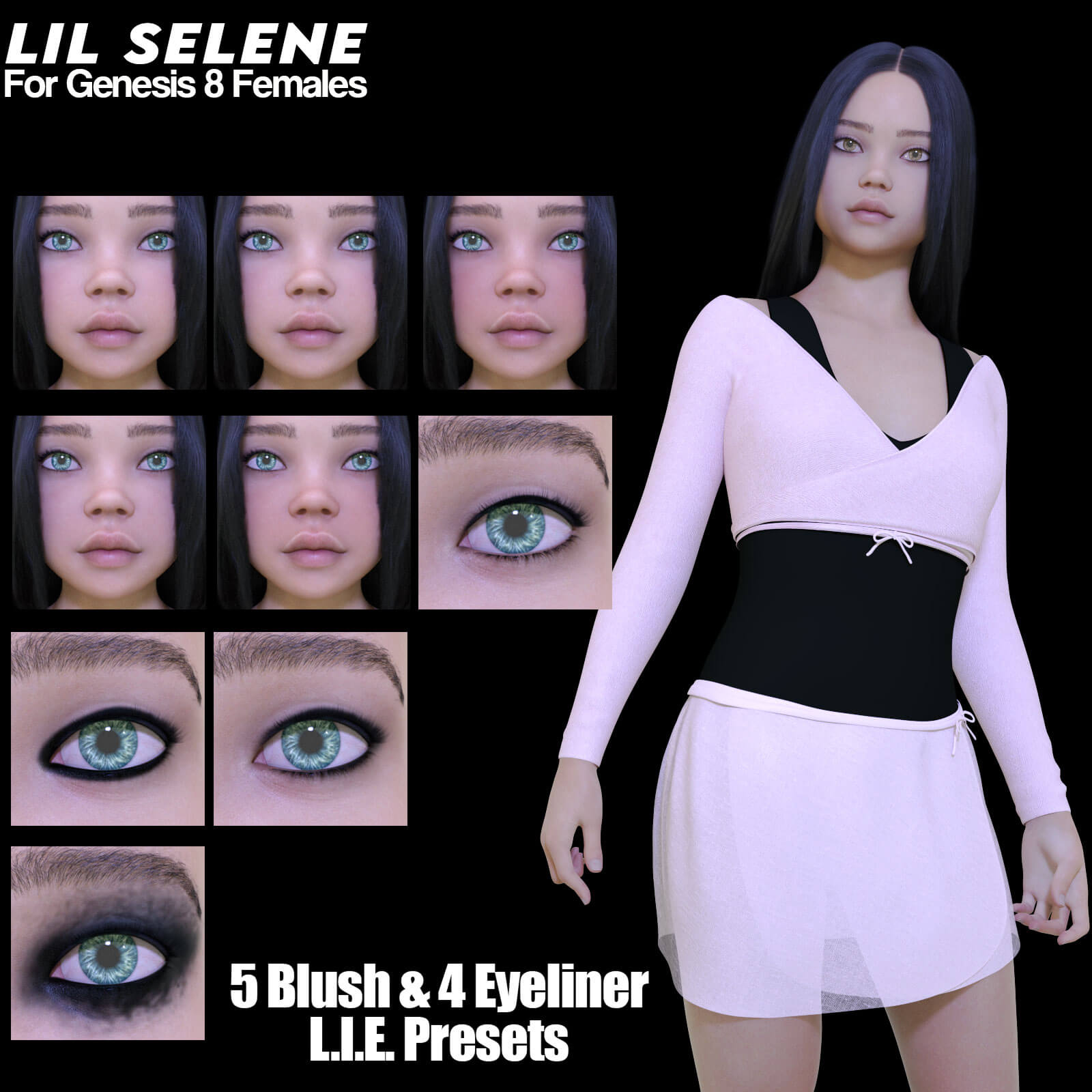 Lil Selene for Genesis 8 Females - Daz Content by 3DLoki