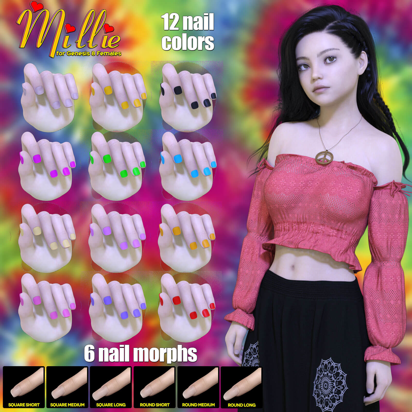 Millie for Genesis 8 Females (Redux) - Daz Content by 3DLoki