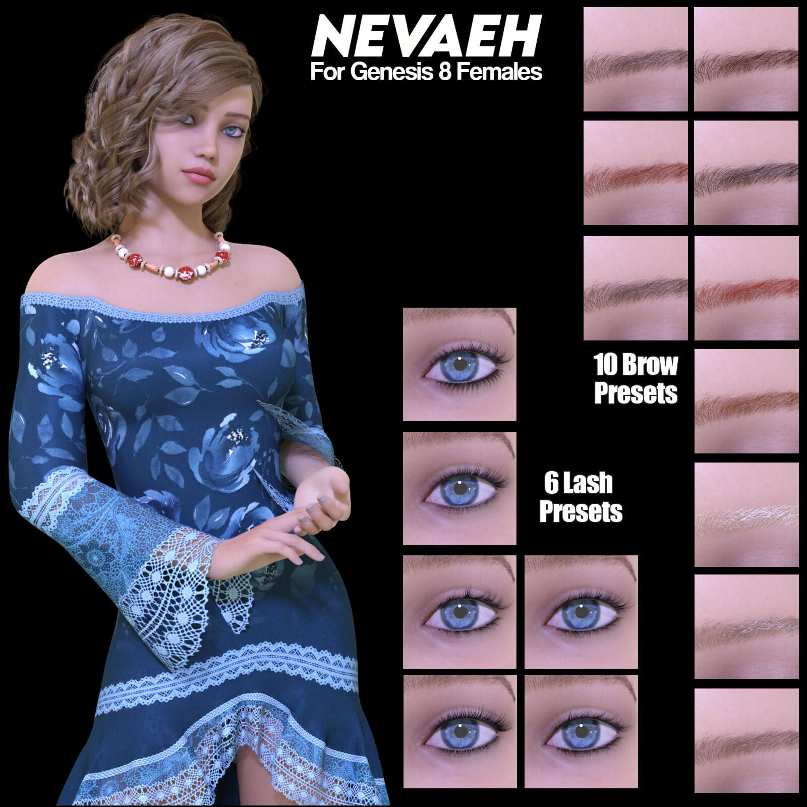 Nevaeh for Genesis 8 Females - Daz Content by 3DLoki