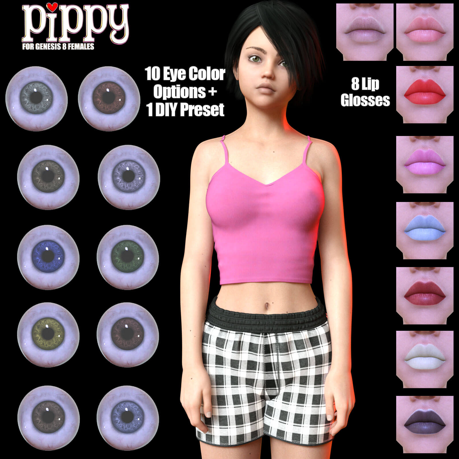 Pippy for Genesis 8 Females (Redux) - Daz Content by 3DLoki