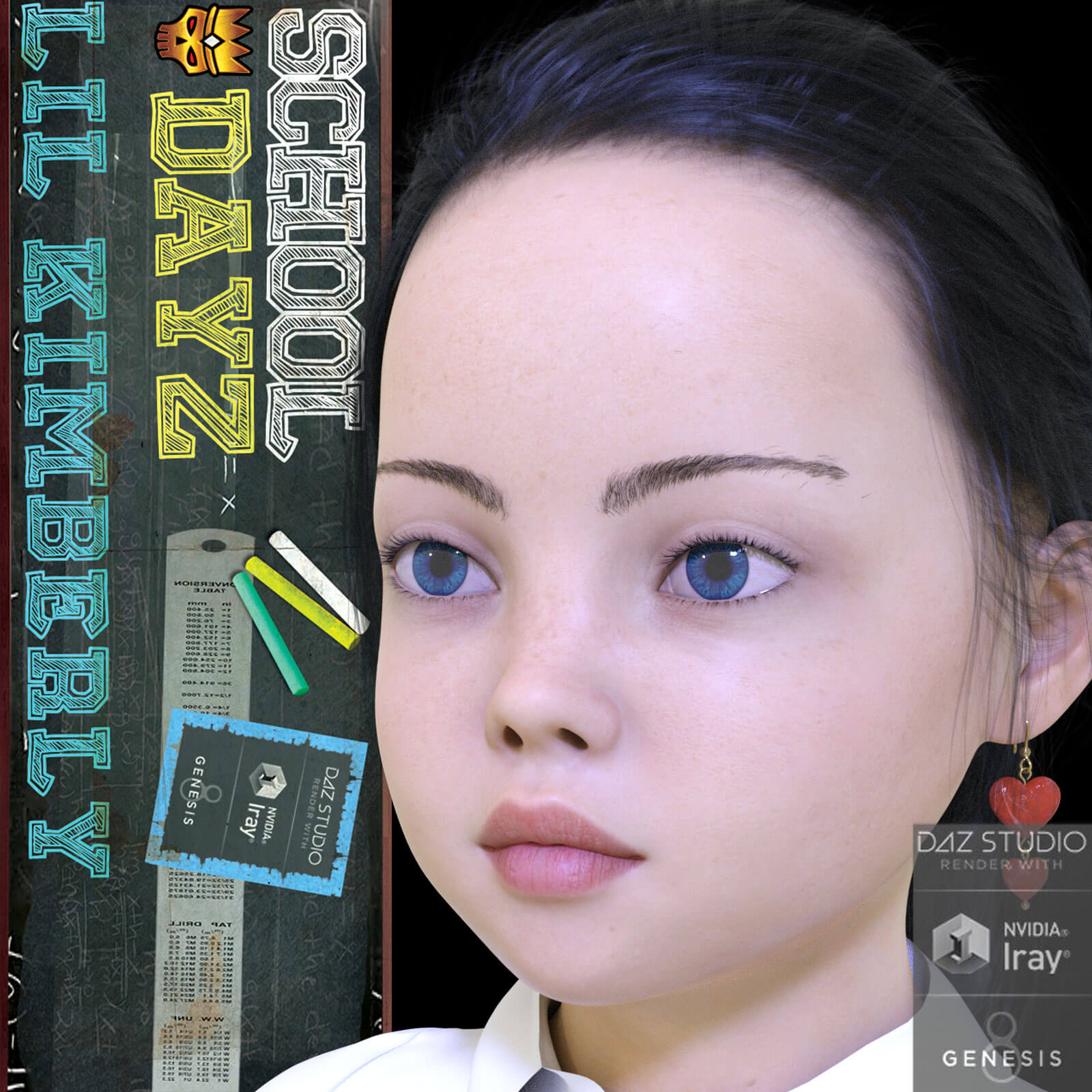 School Dayz: Lil Kimberly for Genesis 8 Females - Daz Content by 3DLoki