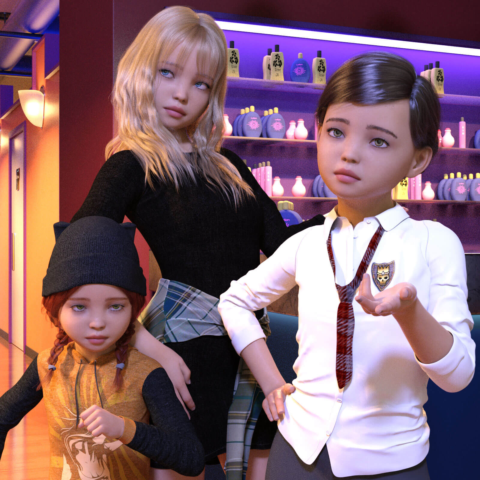 School Dayz: Lil Maddie for Genesis 8 Females - Daz Content by 3DLoki