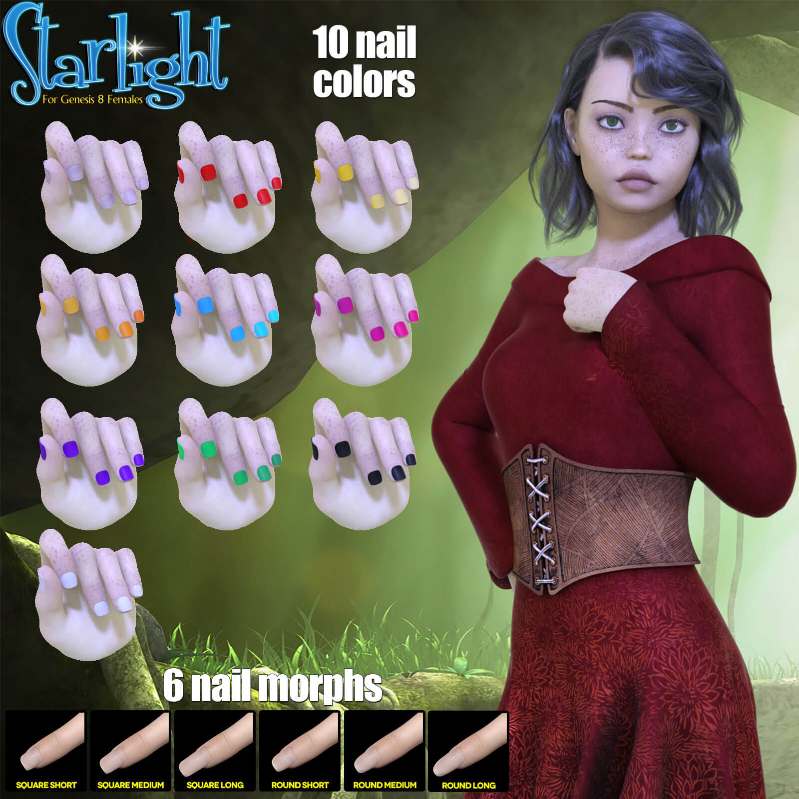 Starlight for Genesis 8 Females (Redux) - Daz Content by 3DLoki