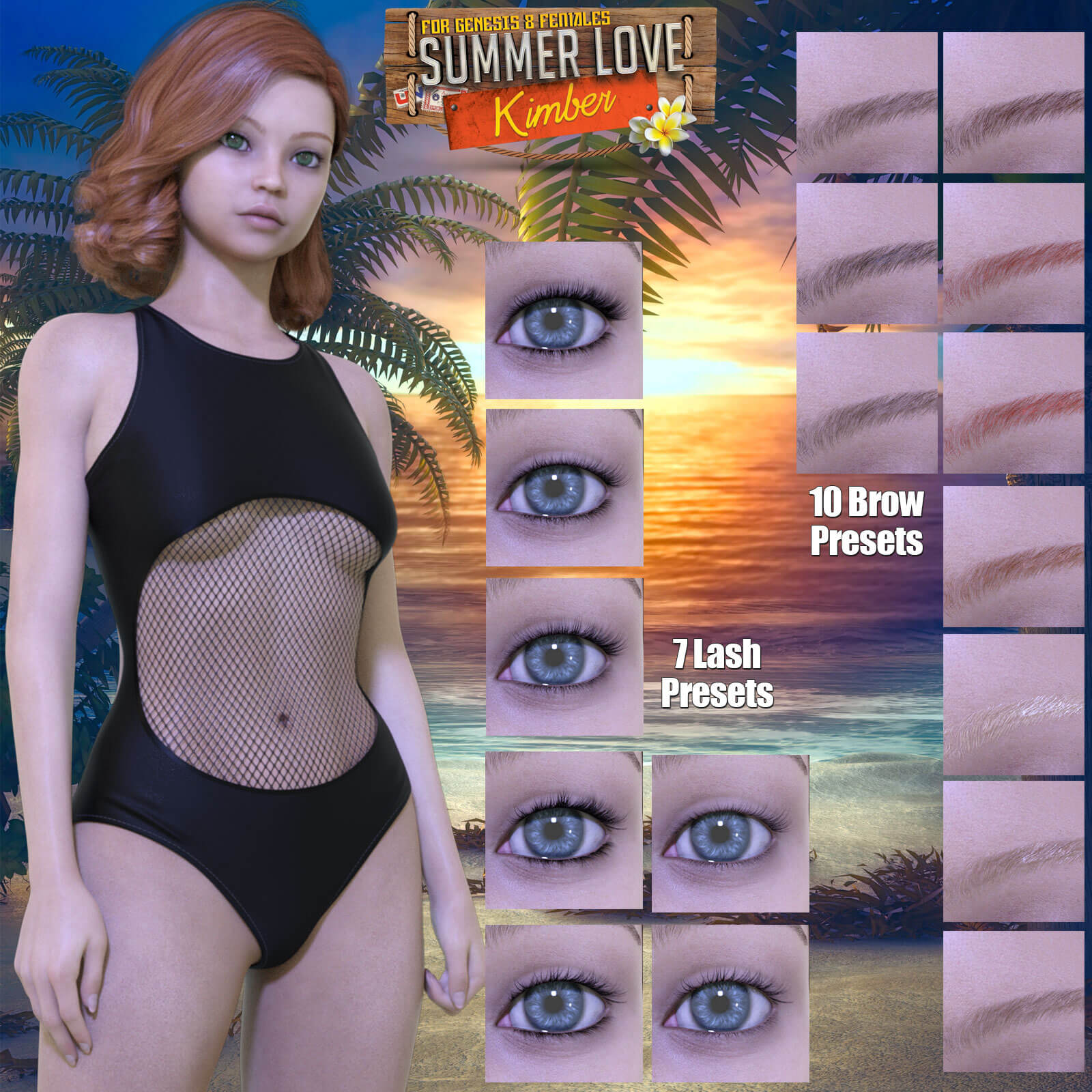 Summer Love Vol 1 : Kimber G8F - Daz Content by 3DLoki